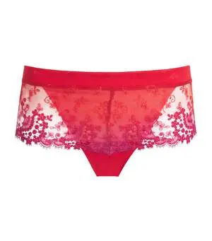 Simone Perele Lace Wish Briefs - Red