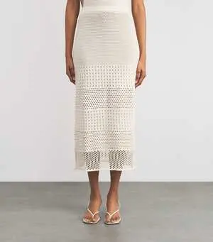 Escvdo Crochet Amada Maxi Skirt
