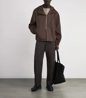 COLE BUXTON Gabardine Windbreaker Jacket