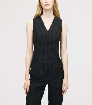 Alexander McQueen Wool Pinstripe Waistcoat
