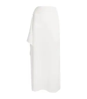 Christopher Esber Ribbed Maxi Skirt With Crystal Embellishment