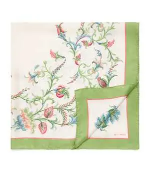 Etro Silk Floral Scarf - Ivory