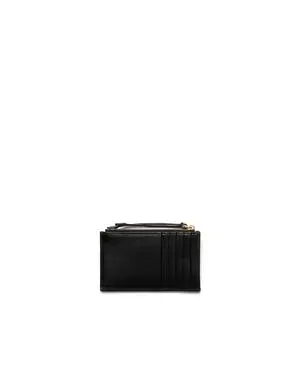 Prada Leather Card Holder With Zipper