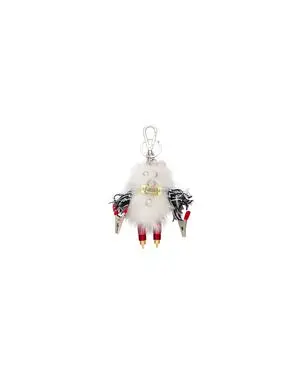 Prada Rufus Keychain Charm - Neutral