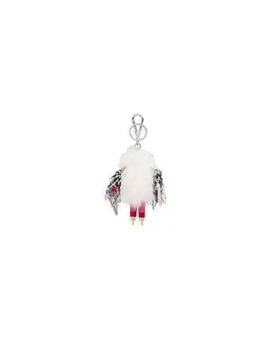 Prada Rufus Keychain Charm - Neutral