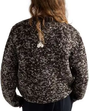 Prada Wool Crew-neck Sweater With Pendants - Brown
