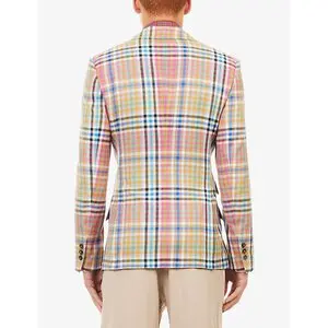 VIVIENNE WESTWOOD Peak-lapel Checked Wool Blazer