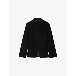 Zadig&Voltaire Stretch-woven Blazer With Rhinestone Embellishment