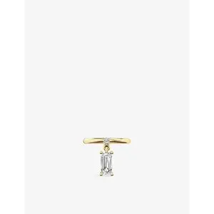 PHORIA Mini Pierced Drop Ring - Gold/white