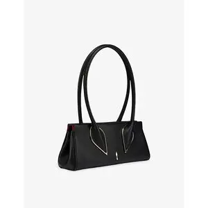 CHRISTIAN LOUBOUTIN Venus Baguette Leather Shoulder Bag - Black