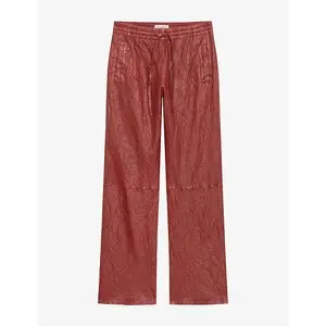 Zadig&Voltaire Leather Trousers - Cherry