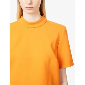 Carolina Herrera Cropped Wool-blend Top