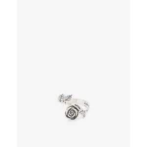 Emanuele Bicocchi Spiral Blooming Rose Ring - Silver