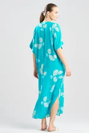 Natori Ginkgo Challis Dolman Caftan