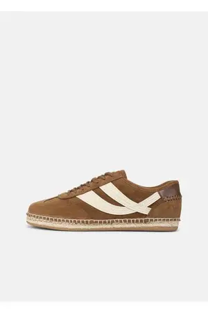 Vince Oasis Suede & Leather Espadrille Sneakers - Stripe