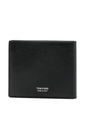 TOM FORD Leather Bifold Wallet - Black
