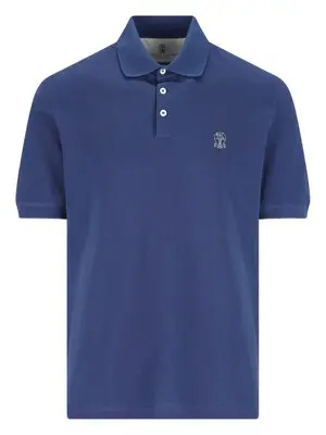 Brunello Cucinelli Logo Cotton Polo Shirt
