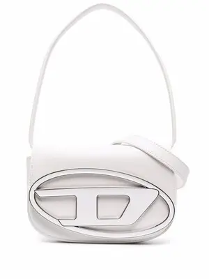 DIESEL 1dr Leather Shoulder Bag - White