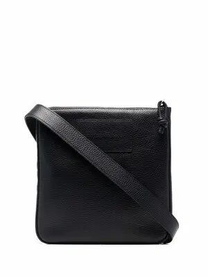 Emporio Armani Leather Crossbody Bag - Black