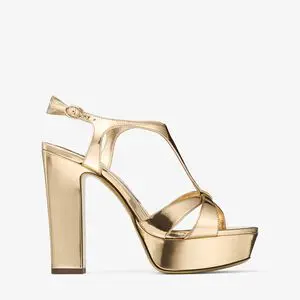 JIMMY CHOO Kesia 120 Platform Sandals - Silver