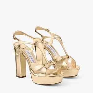 JIMMY CHOO Kesia 120 Platform Sandals - Silver