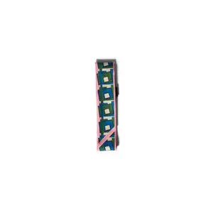 Miu Miu Printed Silk Skinny Scarf - Pink/laurel Green