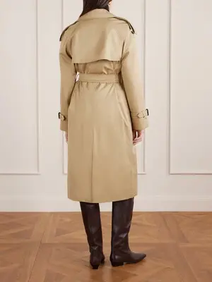 Burberry Castleford Double-breasted Belted Trench Coat - Neutrals