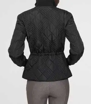 Burberry Micro-stitch Wakerley Quilted Jacket - Black