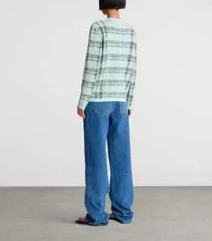Balmain Tweed Sequin Cardigan