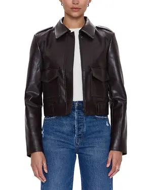 PISTOLA Bex Shrunken Faux Leather Jacket