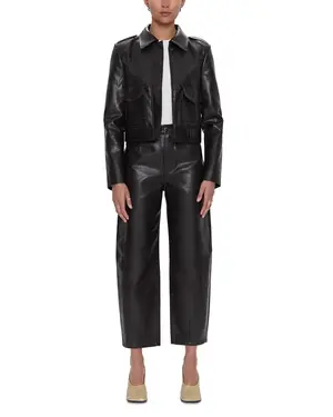 PISTOLA Bex Shrunken Faux Leather Jacket