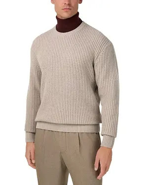 Boggi Milano Merino Wool Sweater - Sand