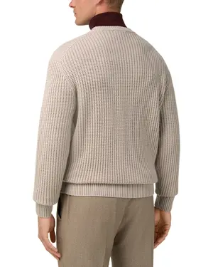 Boggi Milano Merino Wool Sweater - Sand
