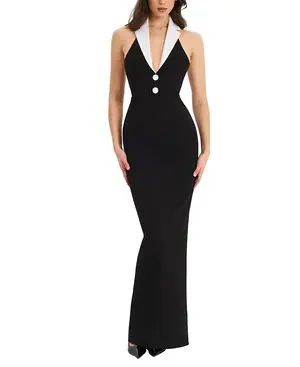Miss Circle Zip Up Evening Dresses