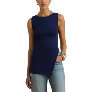Ralph Lauren Asymmetric Side Slit Tank Top