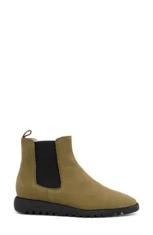 AMALFI BY RANGONI Elios Platform Chelsea Boot - Khaki Long Beach