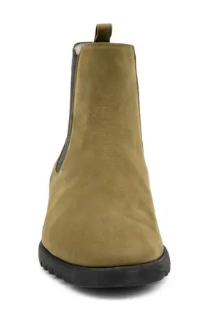 AMALFI BY RANGONI Elios Platform Chelsea Boot - Khaki Long Beach