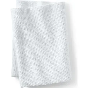 LANDS' END Organic Cotton Blanket White