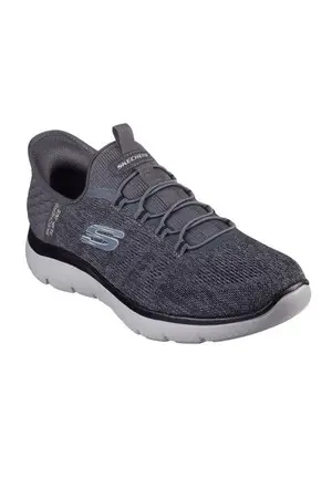 KINGSIZE Skechers Slip-ins Summits Key Pace Shoes - Charcoal