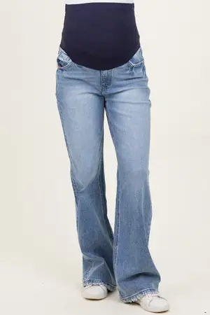 PINKBLUSH Wide Leg Maternity Jeans