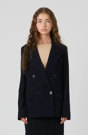 BY TESS COLLECTION Pinstripe Blazer