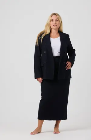 BY TESS COLLECTION Pinstripe Blazer