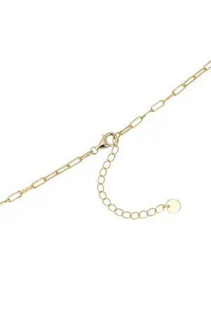ATHRA LUXE Baguette Rope Link Pendant Necklace