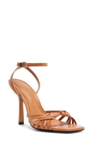 Schutz Brown Strappy Heels