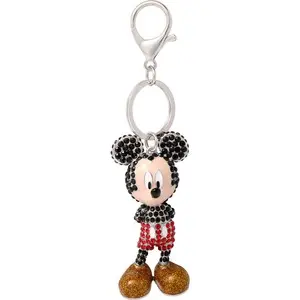 Disney Mickey Mouse Crystal Bag Charm Keychain - Multi