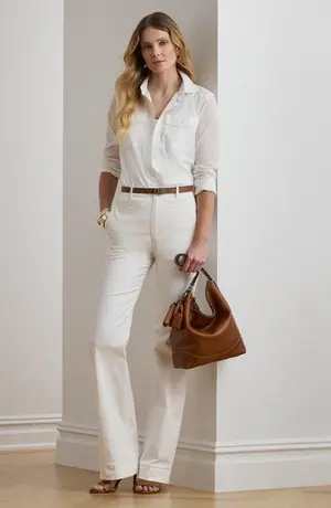 Ralph Lauren High-rise Flare Chino Pants