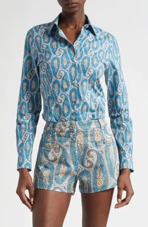 Etro Spread Collar Shirts For Women