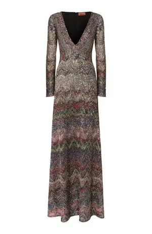 Missoni Long Dress With Zigzag Pattern
