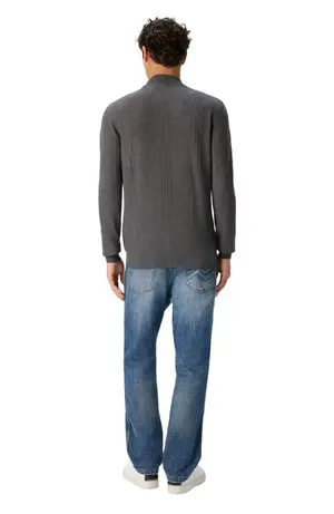 Missoni High-neck Chevron Wool Sweater - Grey