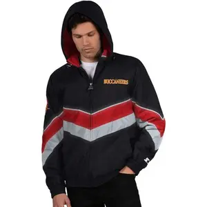 STARTER Tampa Bay Buccaneers Gridiron Vintage Logo Full-zip Hoodie - Black